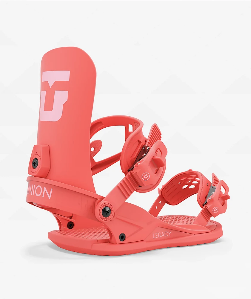 Union Women's Legacy Red Snowboard Bindings 2025 | Hamilton Place