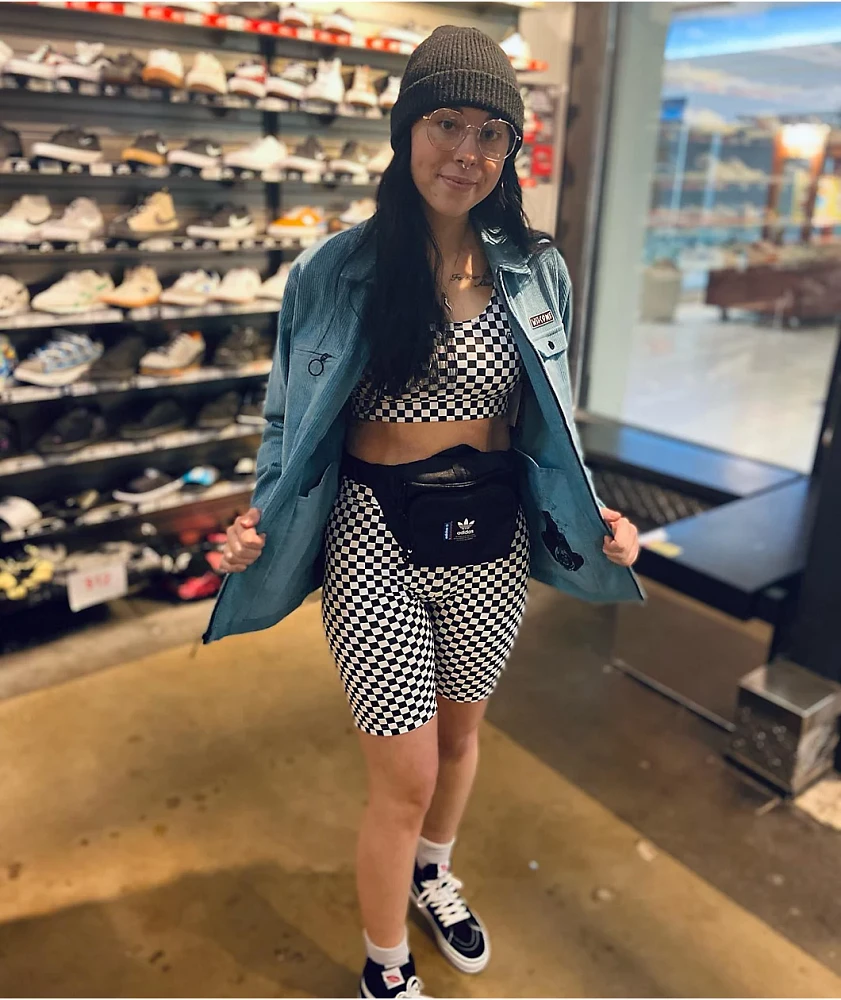 Vans Flying V Black & White Checkered Bike Shorts | Mall of America®
