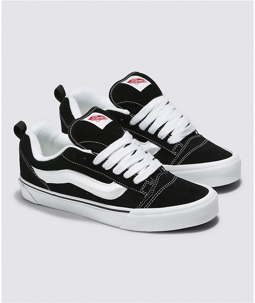 Vans Knu Skool Black & White Skate Shoes | Mall of America®