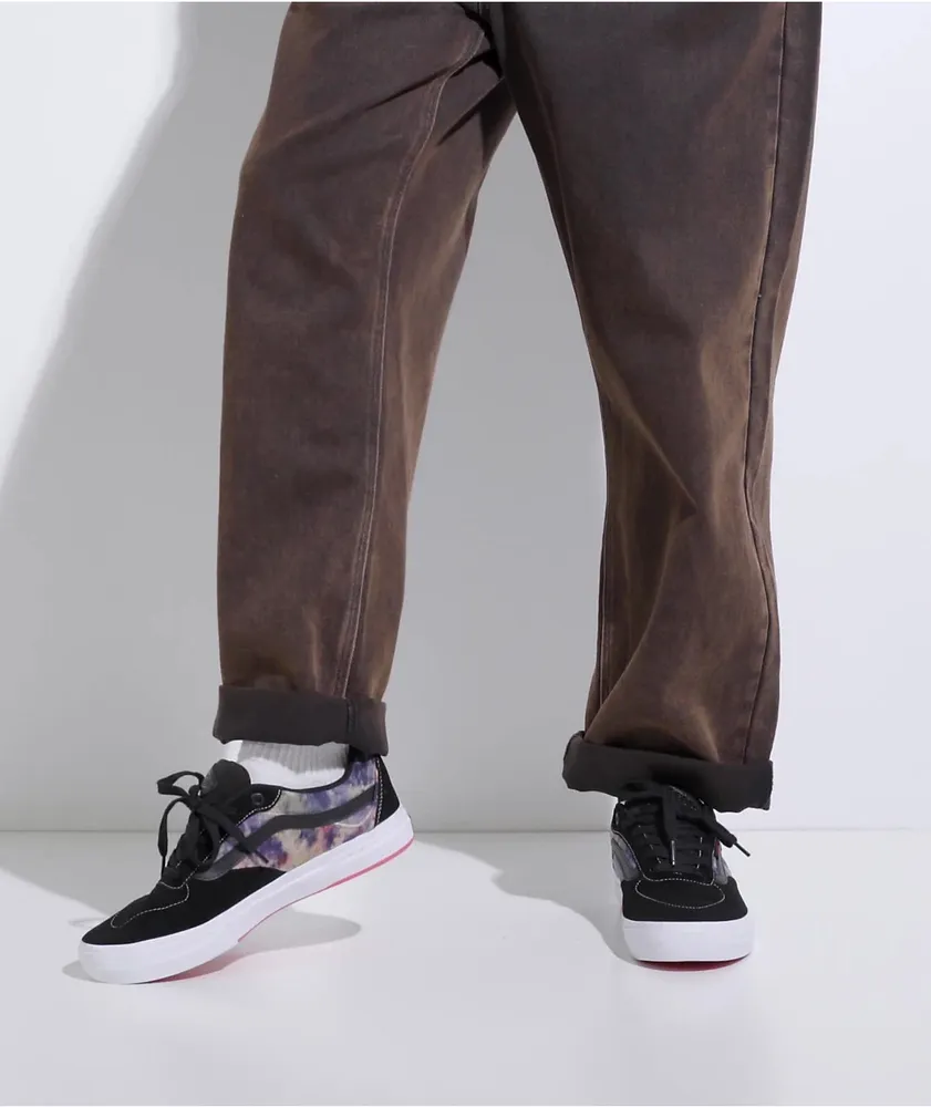 Vans Kyle Walker Pro Black & Multi Tie Dye Terry Skate Shoes | Mall of ...