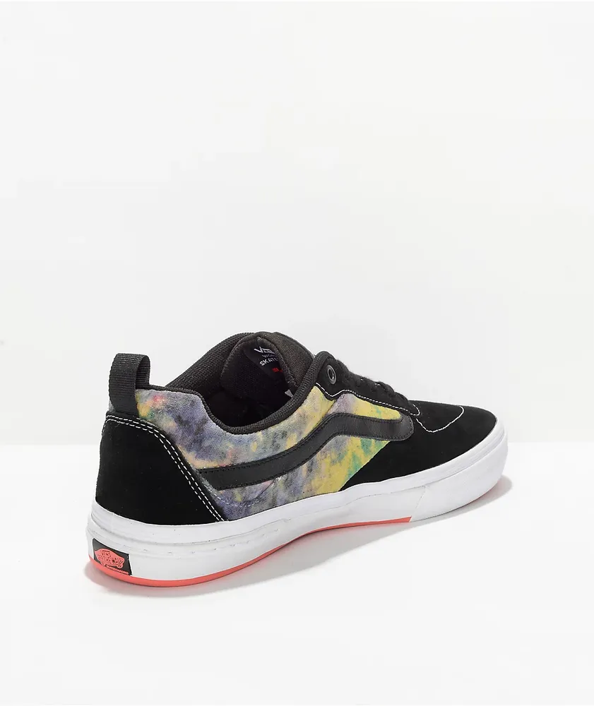 Vans Kyle Walker Pro Black & Multi Tie Dye Terry Skate Shoes | Mall of ...