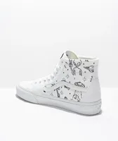 Vans Sk8-Hi Tapered Unidentified U-Paint White Skate Shoes | Hamilton Place
