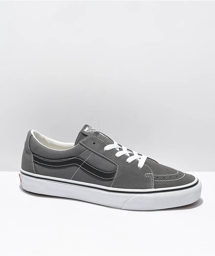 Vans Sk8-Low Utility Pewter & Black Skate Shoes | Hamilton Place