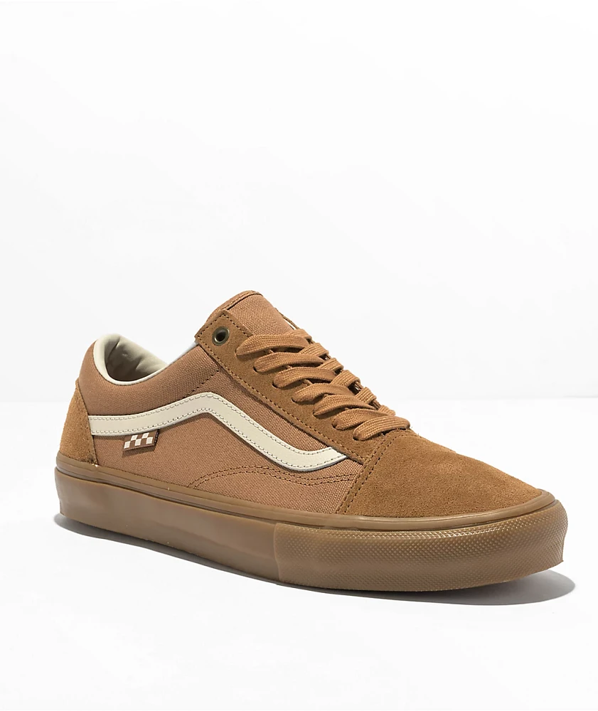Vans Skate Old Skool Light Brown And Gum Skate Shoes Hamilton Place