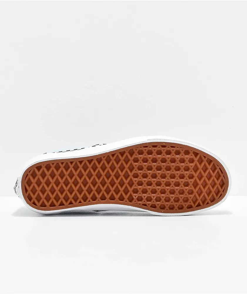 Vans Slip-On Cool Blue & Checkerboard Skate Shoes | Mall of America®