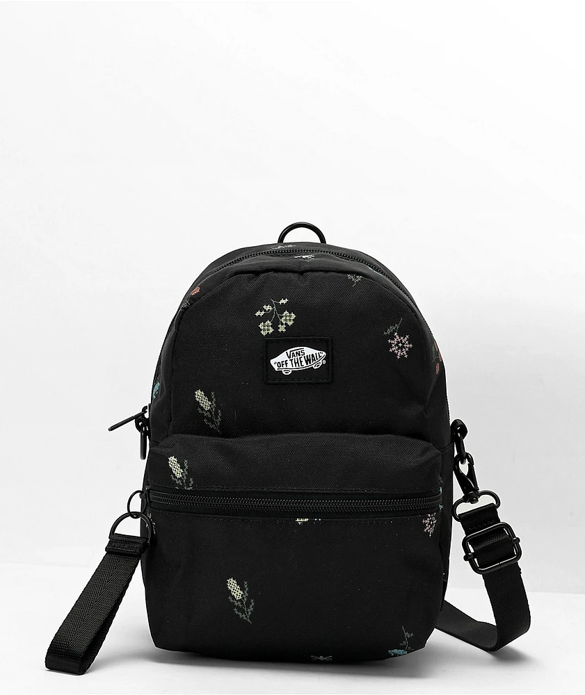 Vans Waverly Black & Rose Smoke Mini Backpack | Hamilton Place