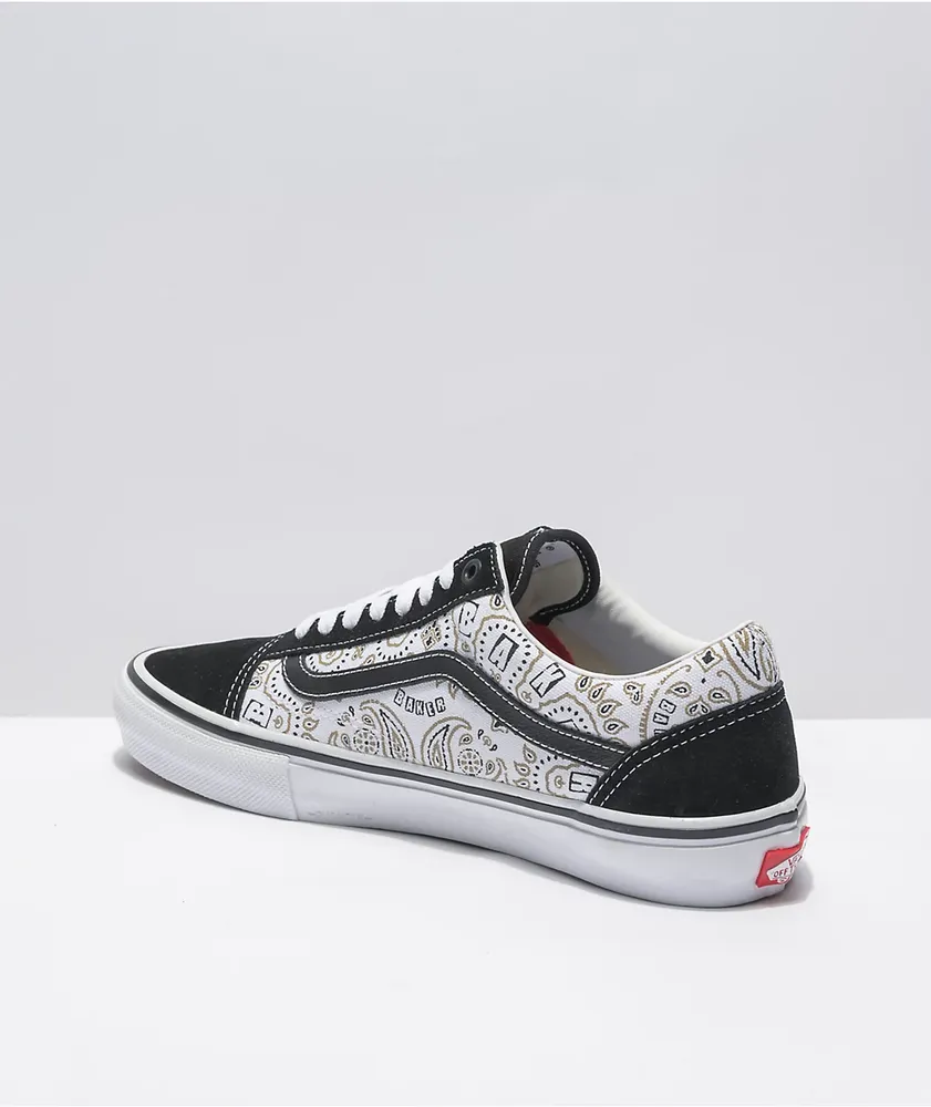 Vans x Baker Skate Old Skool Black & White Skate Shoes | Mall of America®