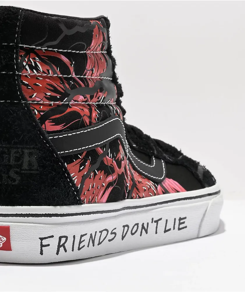 Vans x Stranger Things Sk8-Hi Reissue Black & Red Skate Shoes | Mall of ...