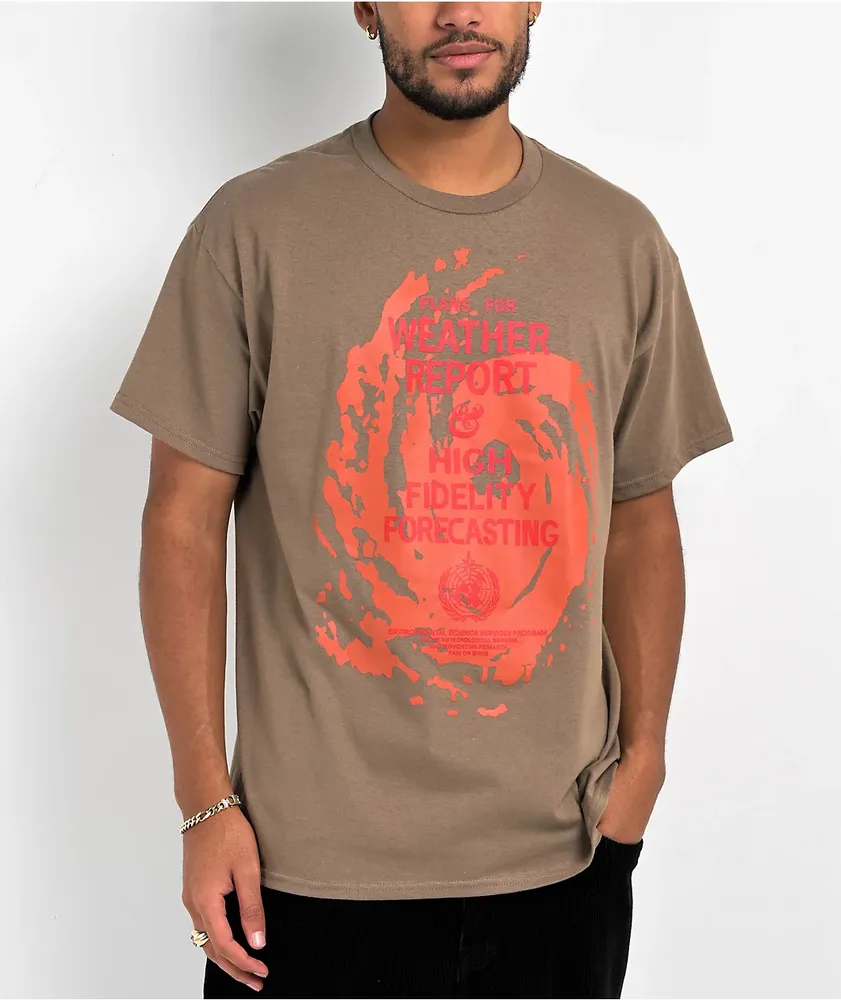Weather Report Forecasting Brown T-Shirt | Hamilton Place