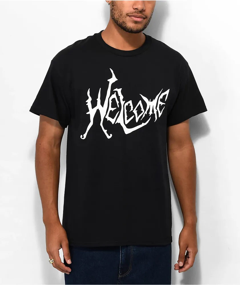 Welcome Big Spine Black T-Shirt | Hamilton Place