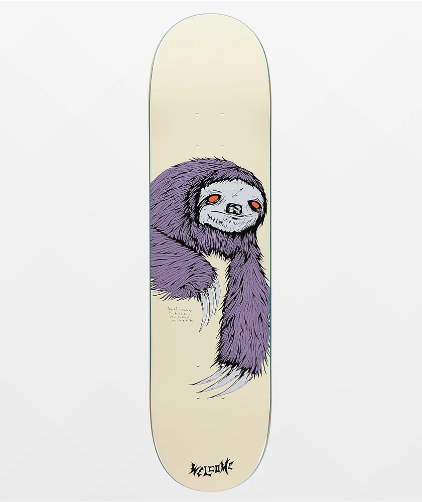 Welcome Sloth Bone 8.0" Skateboard Deck | Hamilton Place