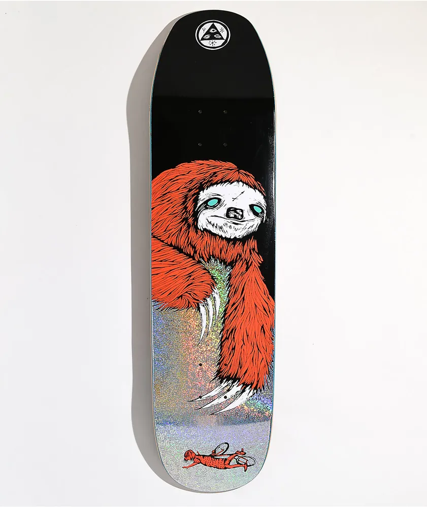 Welcome Sloth Glitter Foil On Moontrimmer 8.25" Skateboard Deck ...