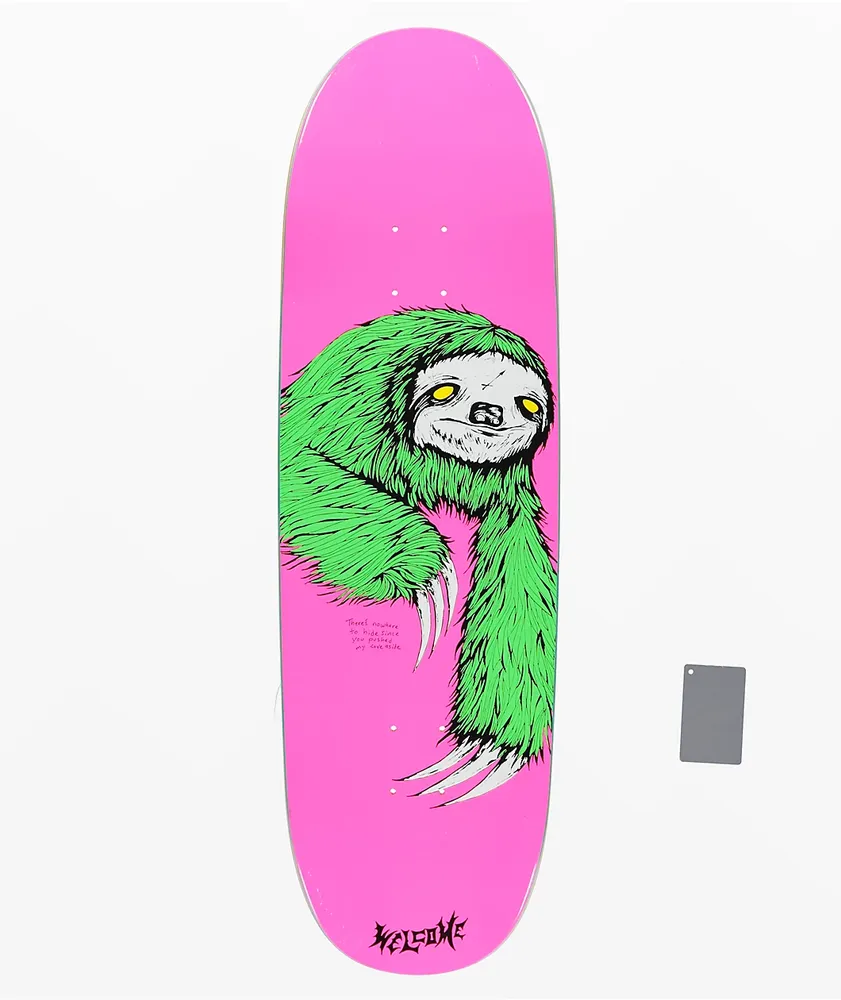Welcome Sloth On Boline 2.0 9.5" Skateboard Deck | Hamilton Place
