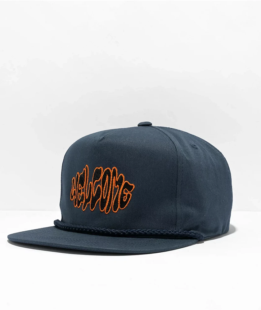 Welcome Warp Navy Snapback Hat | Hamilton Place