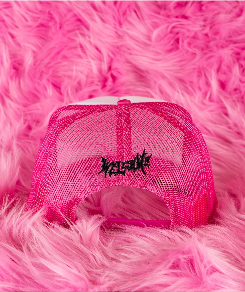 Welcome X Britney Spears Innocent Puff Print Pink Trucker Hat At Mall Of America In Bloomington MN