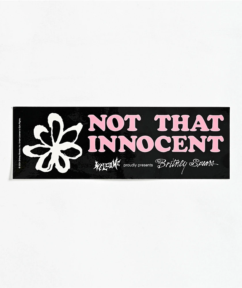 Welcome x Britney Spears Not That Innocent Sticker | Hamilton Place