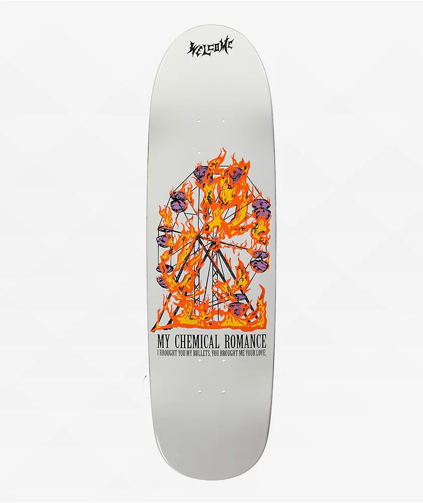 Welcome x My Chemical Romance Bullets On Antheme 8.8" Skateboard Deck ...
