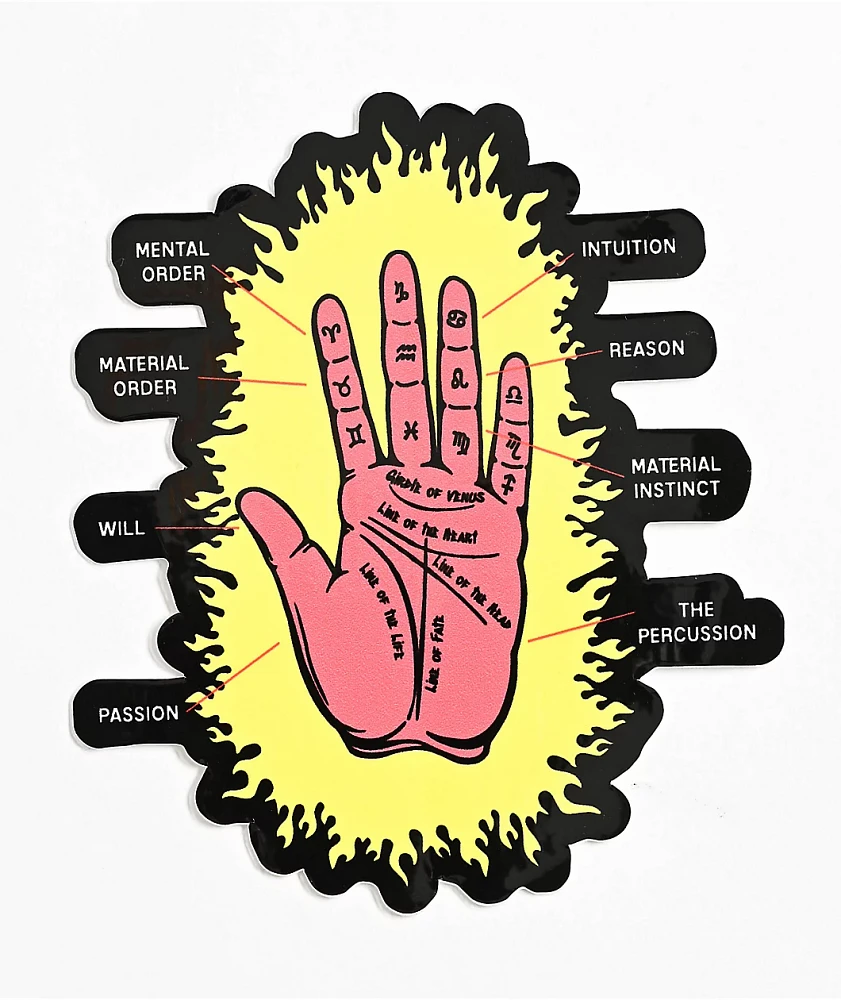 XPLR Palmistry Sticker | Hamilton Place