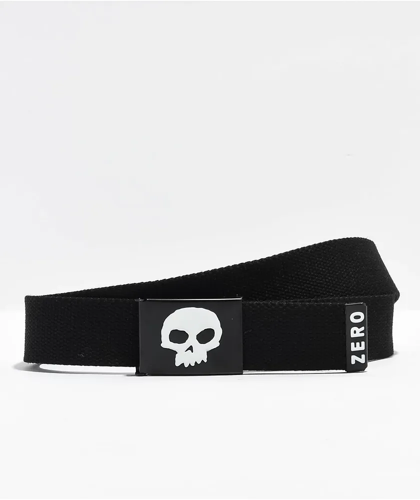 Zero Single Skull Black Web Belt | CoolSprings Galleria