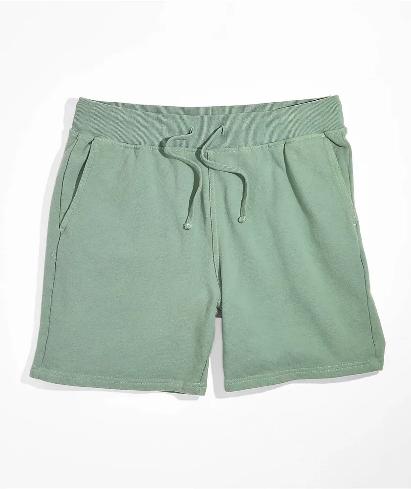 Zine Zone Light Green Sweat Shorts | Hamilton Place