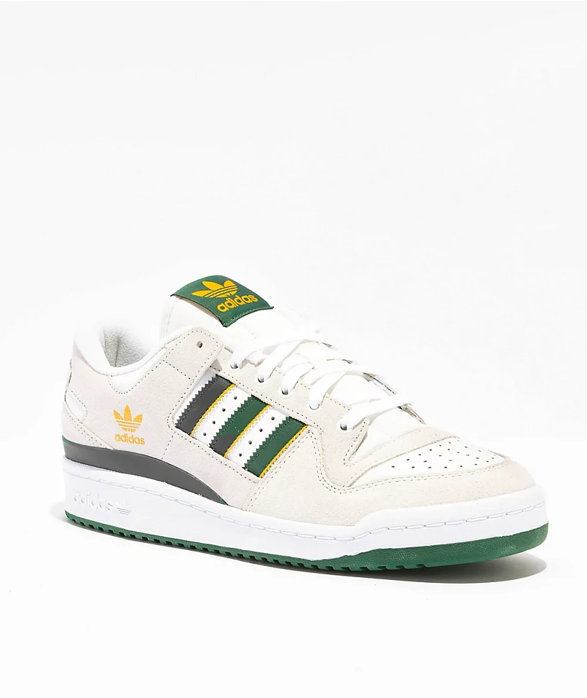 Adidas Forum 84 Low ADV White, Green & Yellow Skate Shoes | CoolSprings ...