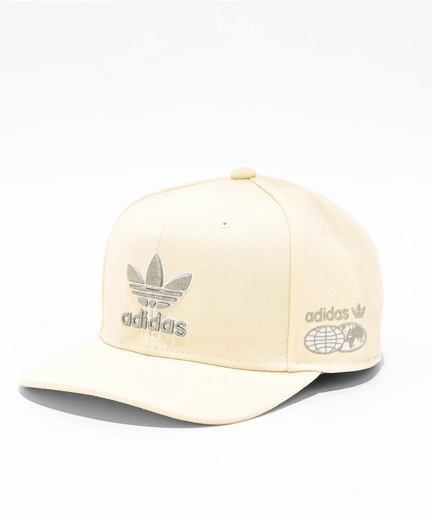 Adidas Originals Modern 2.0 White & Stone Snapback Hat | Hamilton Place