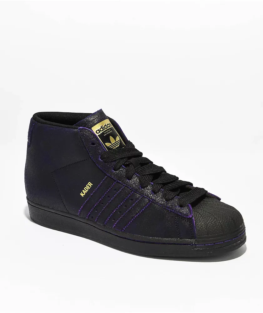 Adidas x Kader Sylla Pro Model ADV Black & Purple Skate Shoes ...