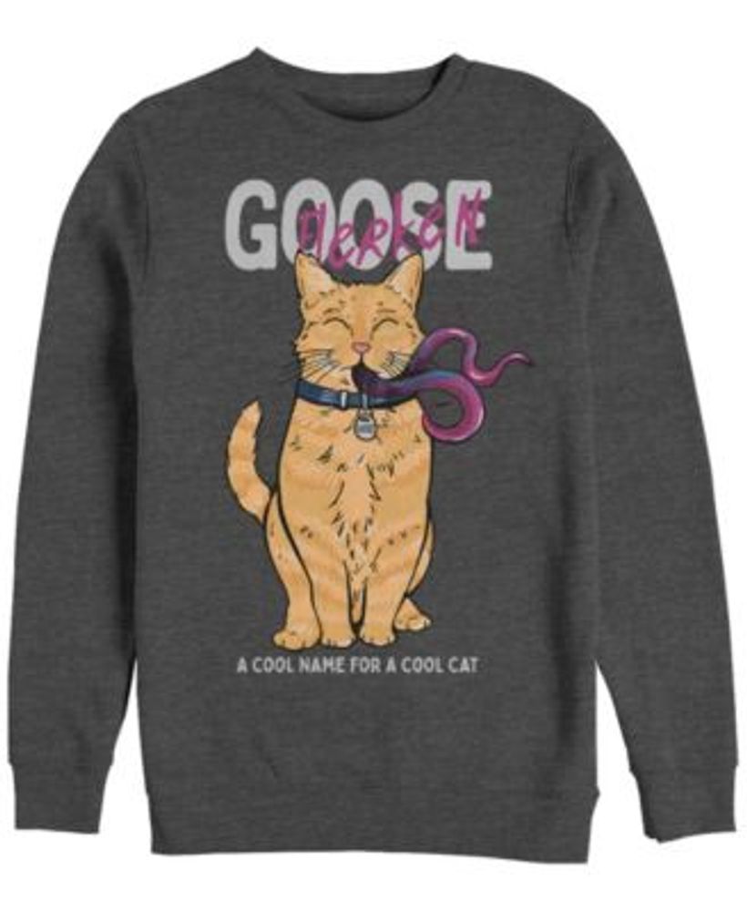 Fifth Sun Marvel Mens Captain Goose Flerken Cool Cat Name Crewneck