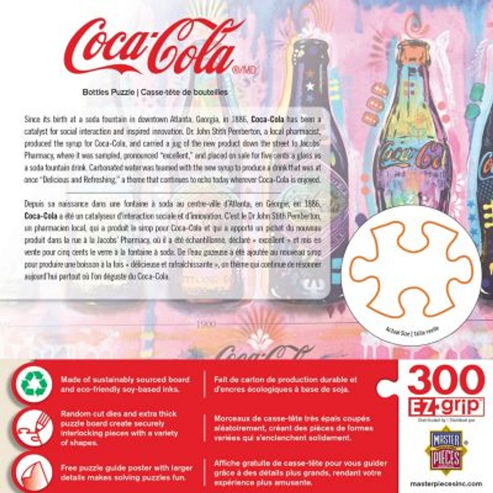 MasterPieces Puzzles Coca-Cola - Bottles 300 Piece - Adult Jigsaw ...