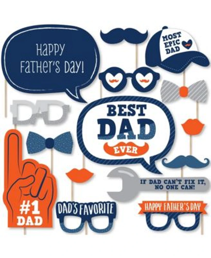 Big Dot of Happiness Happy Father's Day - We Love Dad Party Photo Booth ...