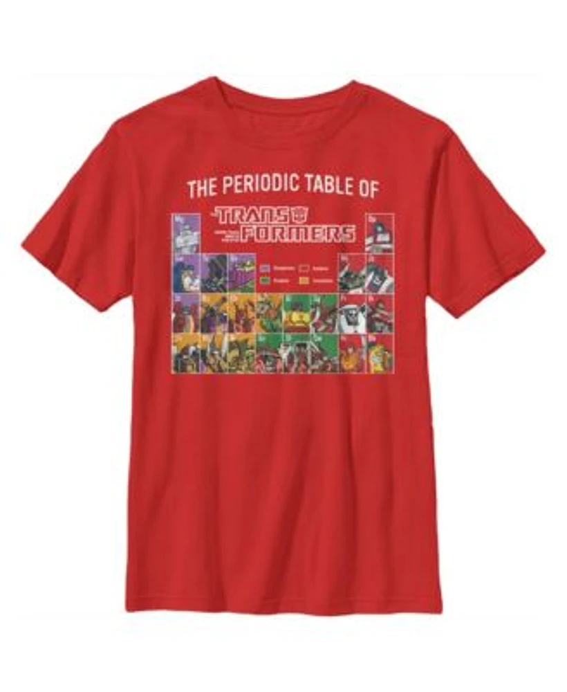 Hasbro Boy's Transformers Periodic Table of Child T-Shirt | Mall of ...