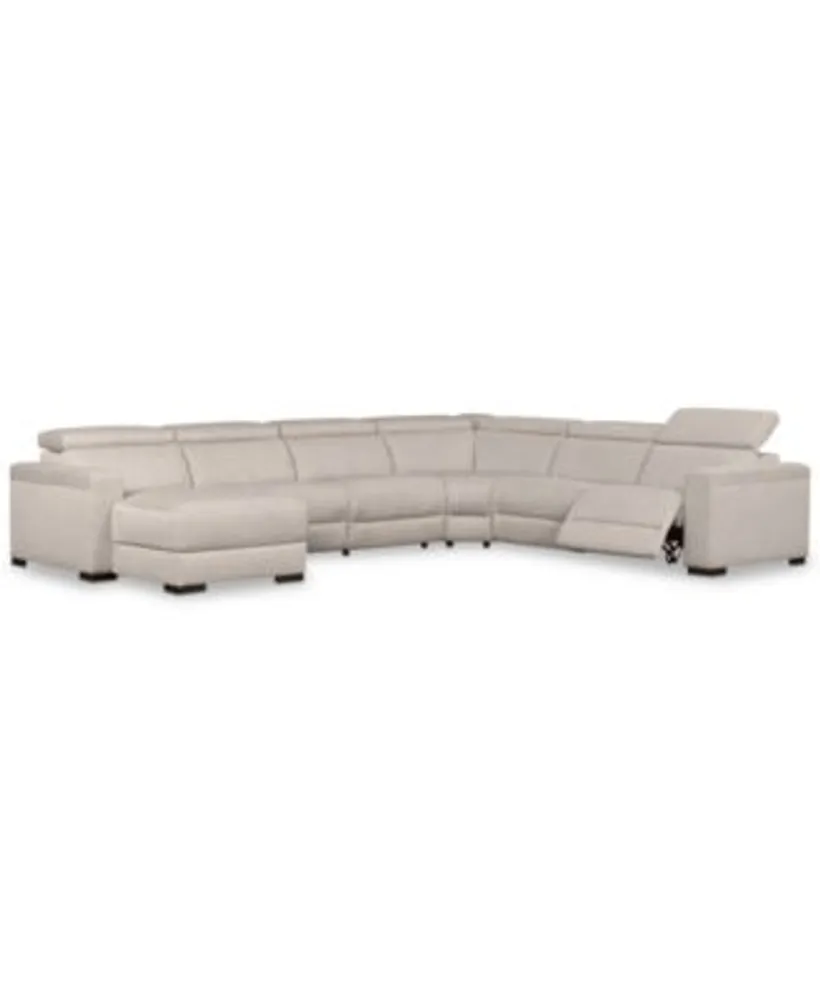 Nevio 5 Pc Leather L Shaped Sectional Sofa | Cabinets Matttroy