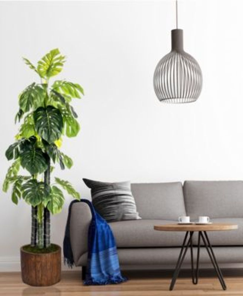 Vintage Home 76.8" Tall door Monstera Ceriman Artificial Indoor ...