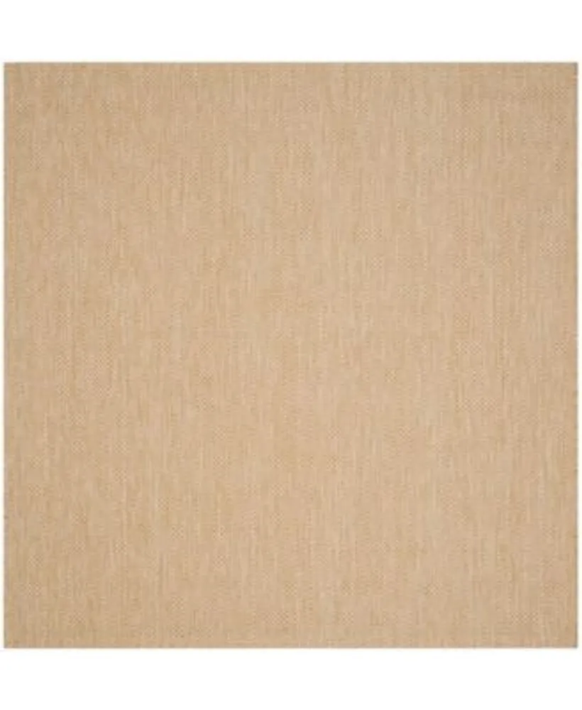 Safavieh Courtyard Natural and Cream 6'7" x 6'7" Sisal Weave Square ...