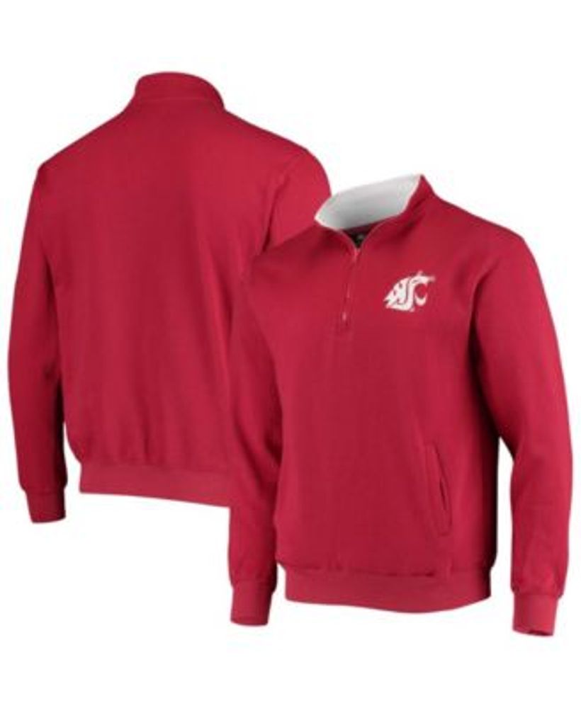 Colosseum Men's Crimson Washington State Cougars Tortugas Logo Quarter-Zip Jacket | Mall of America®