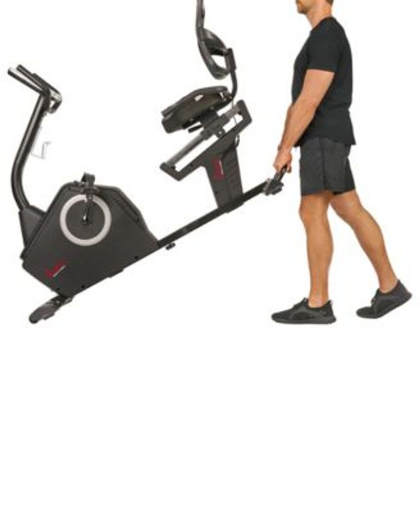 Sunny Health & Fitness Stationary Recumbent Bike with Programmable LCD ...