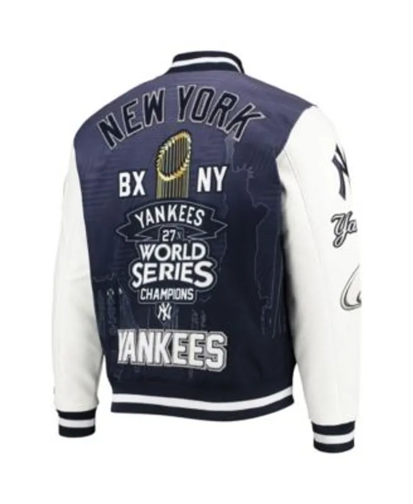 Pro Standard Men's Navy New York Yankees Remix Full-Zip Varsity Jacket ...
