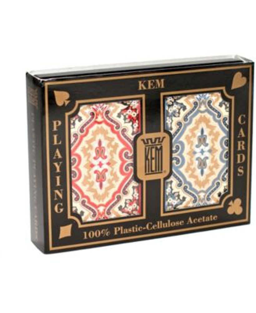 US Playing Card Company KEM Playing Cards - Paisley Red and Blue ...