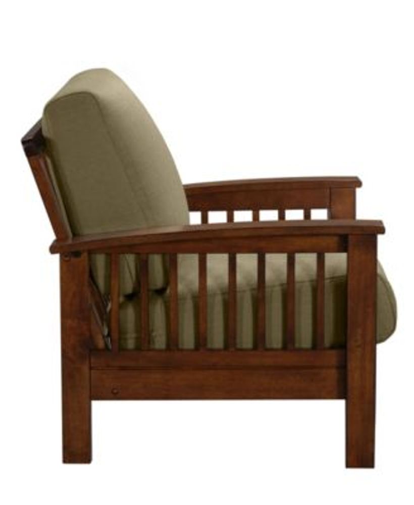 Handy Living Maison Hill Mission Style Arm Chair with Exposed Cherry ...