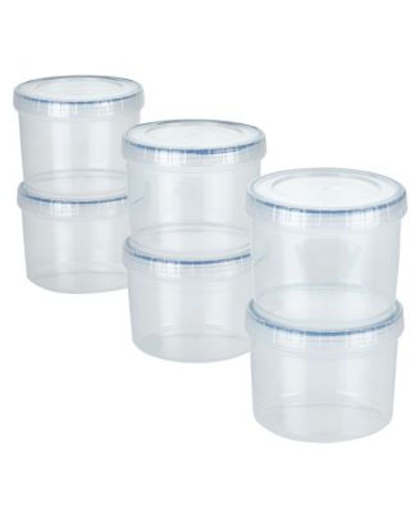 Lock n Lock Easy Essentials 12-Pc. Twist Round Food Storage Set, 22-Oz ...