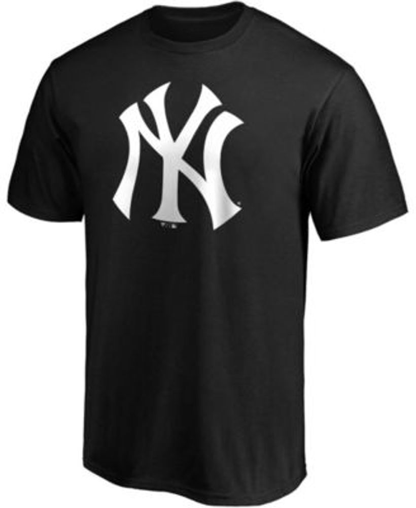 Fanatics Men's Black New York Yankees Official Logo T-shirt | Mall of ...