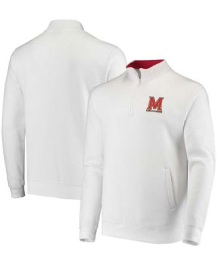 Colosseum Men's White Maryland Terrapins Tortugas Logo Quarter-Zip ...