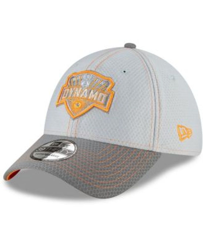 New Era Men's Gray Houston Dynamo Solid 39THIRTY Flex Hat | Mall of ...