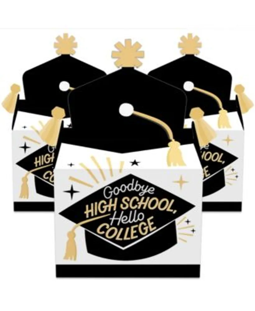 Big Dot of Happiness Goodbye High School, Hello College - Treat Box ...