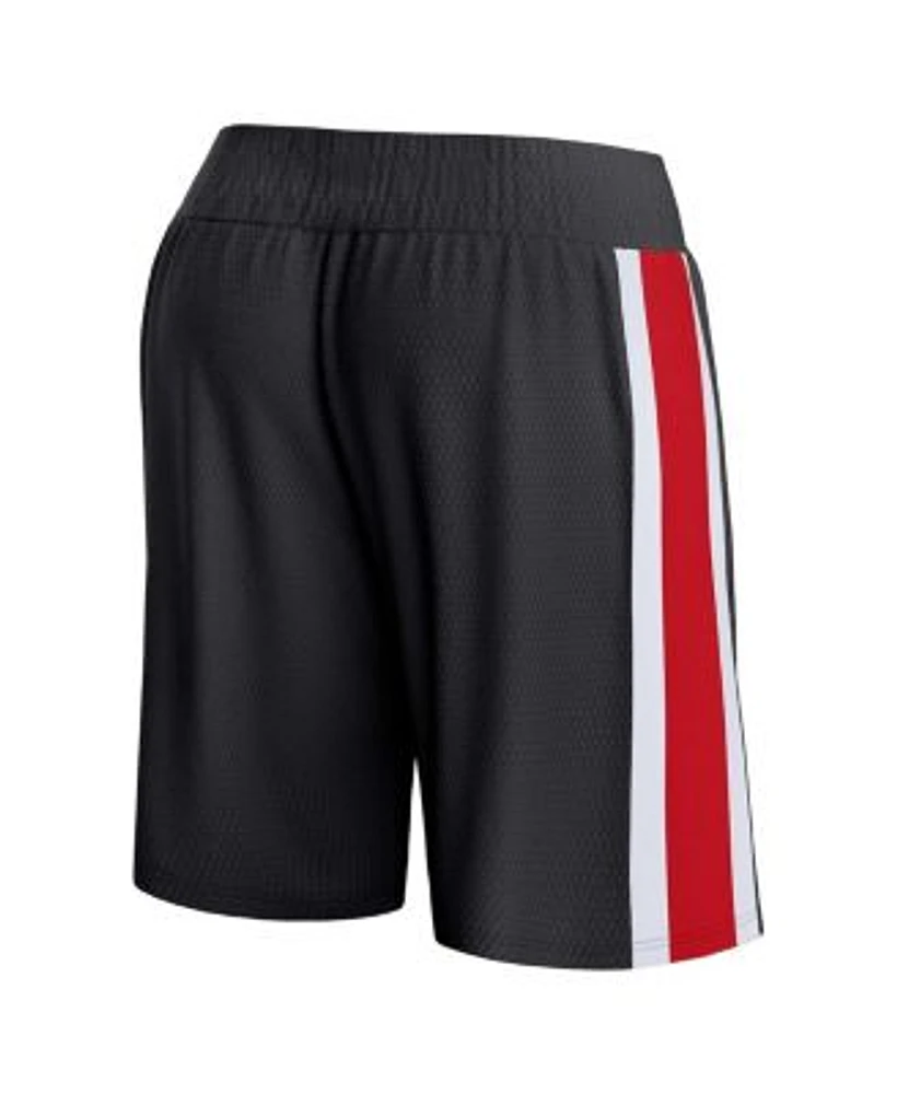 Fanatics Men's Branded Black Toronto Raptors Referee Iconic Mesh Shorts ...