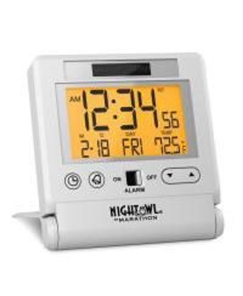 Marathon Atomic Travel Alarm Clock With Auto Back Light Feature ...