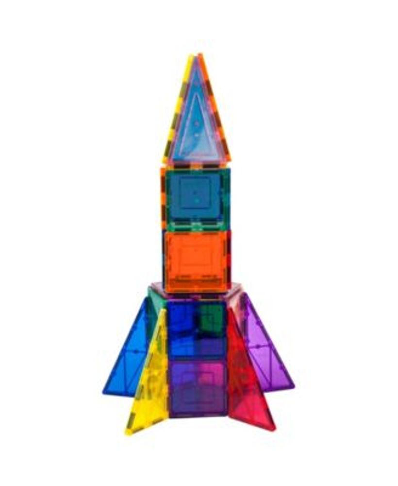PicassoTiles Rocket Booster Theme Magnetic Building Block Set, 32 Piece ...