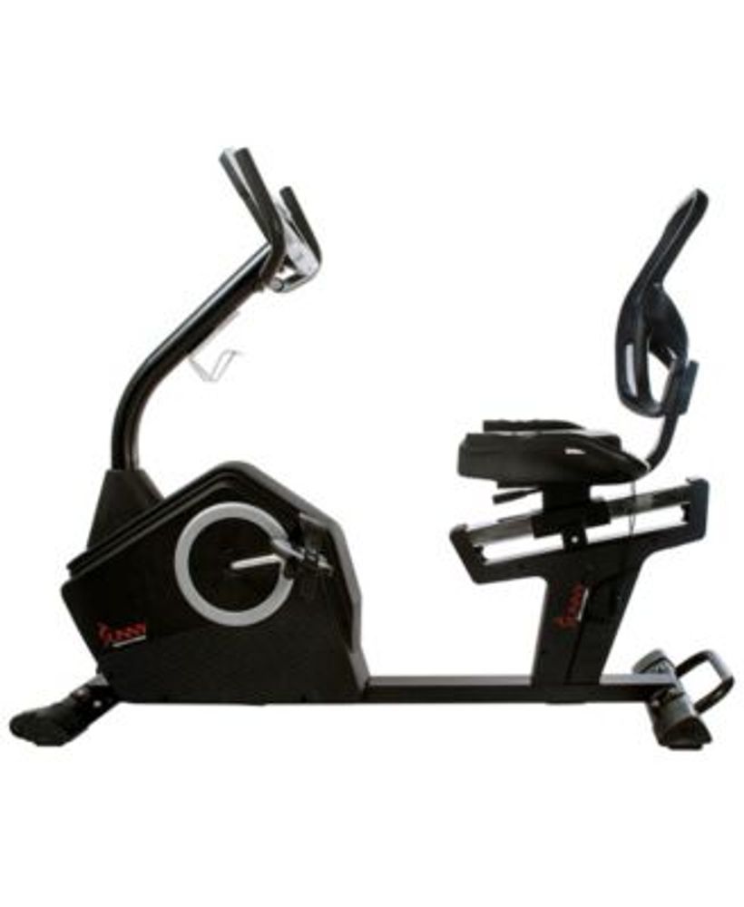 Sunny Health & Fitness Stationary Recumbent Bike with Programmable LCD ...