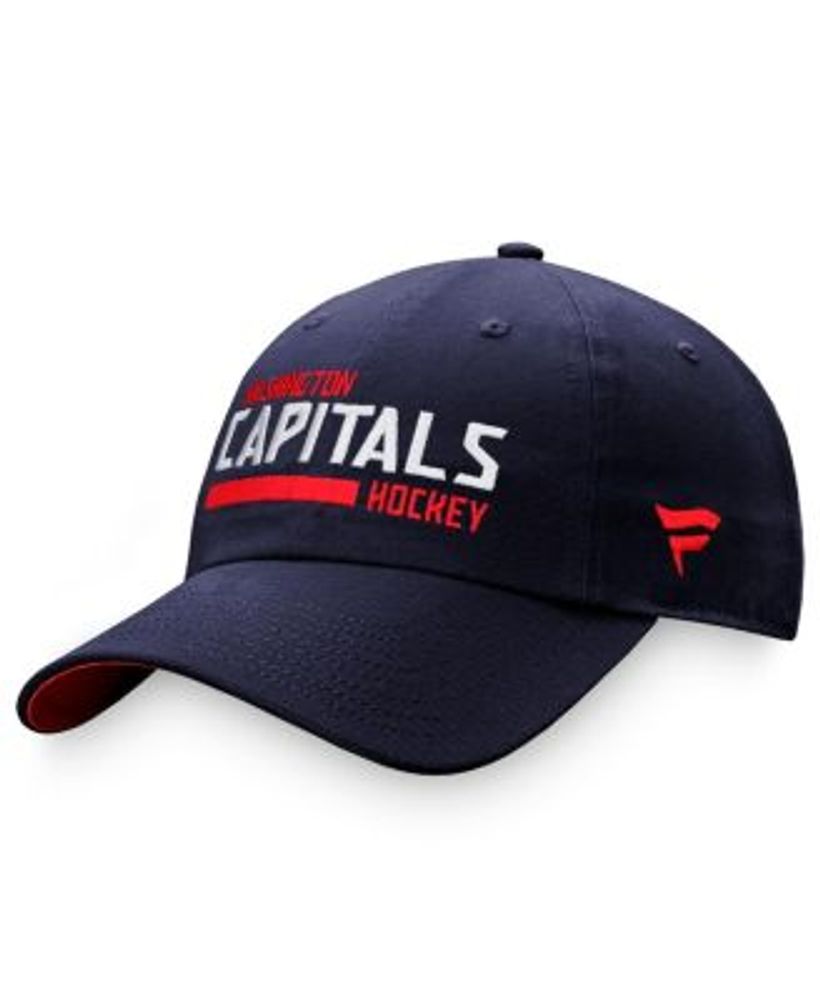 Fanatics Men's Branded Navy Washington Capitals Iconic Adjustable Hat ...