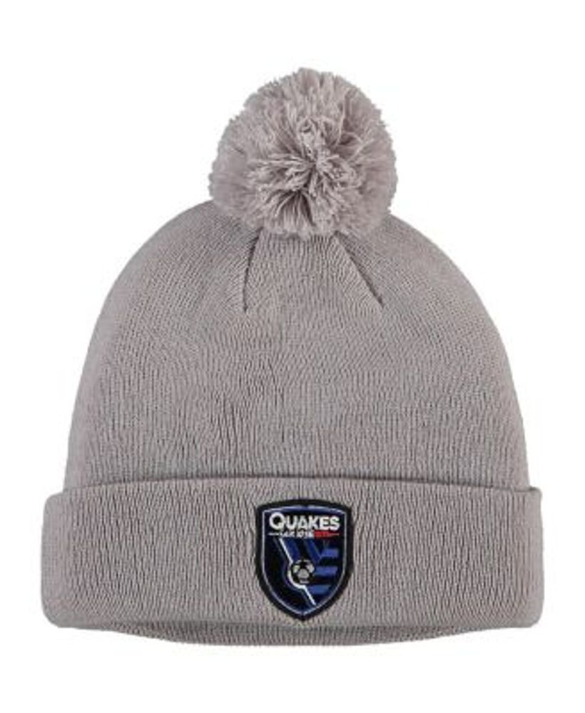New Era Men's Gray San Jose Earthquakes Primary Logo Cuffed Knit Hat ...